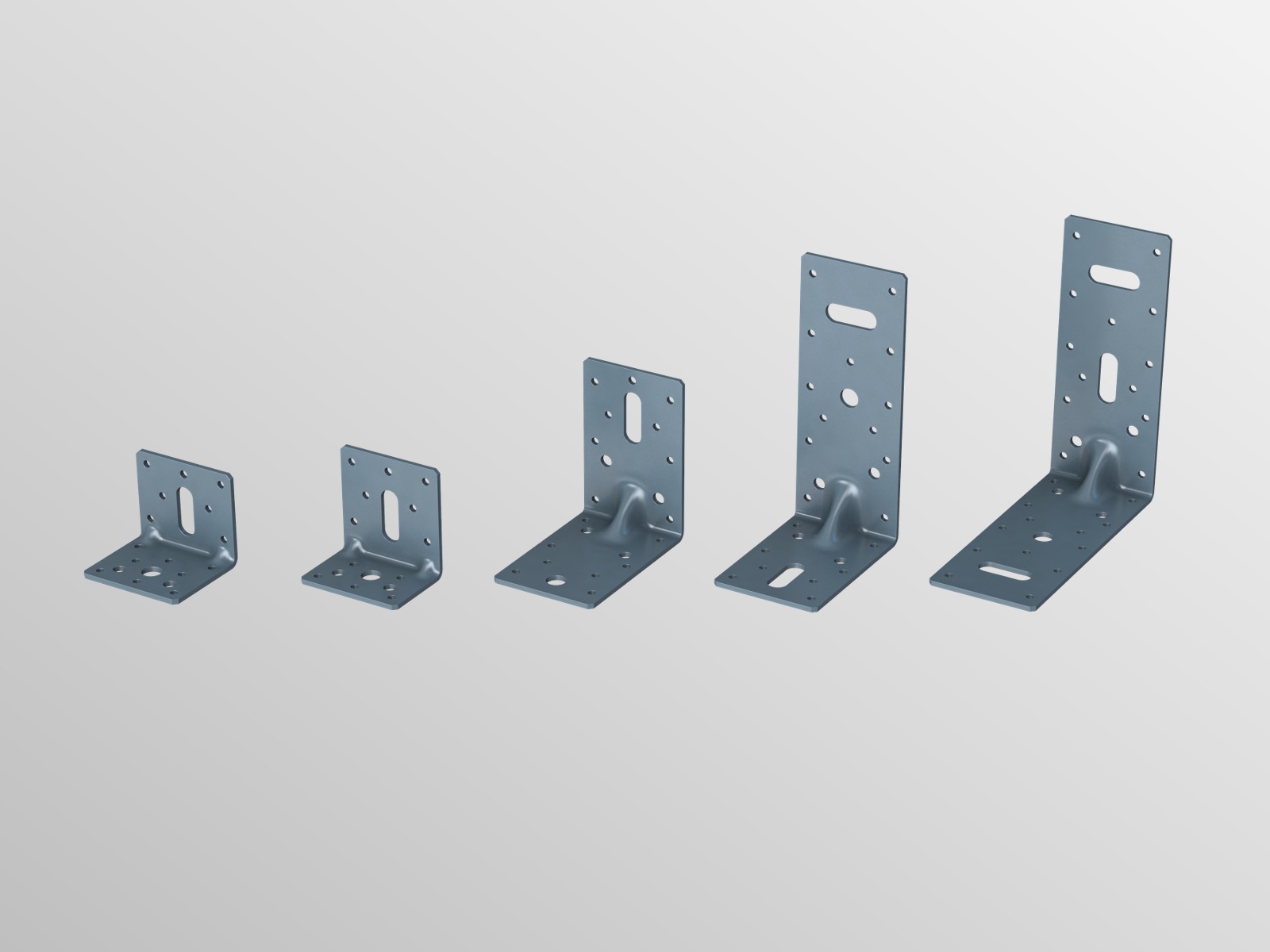 GC-AB Angle Brackets Reinforced rib (Anthracite Grey) - Locusrite